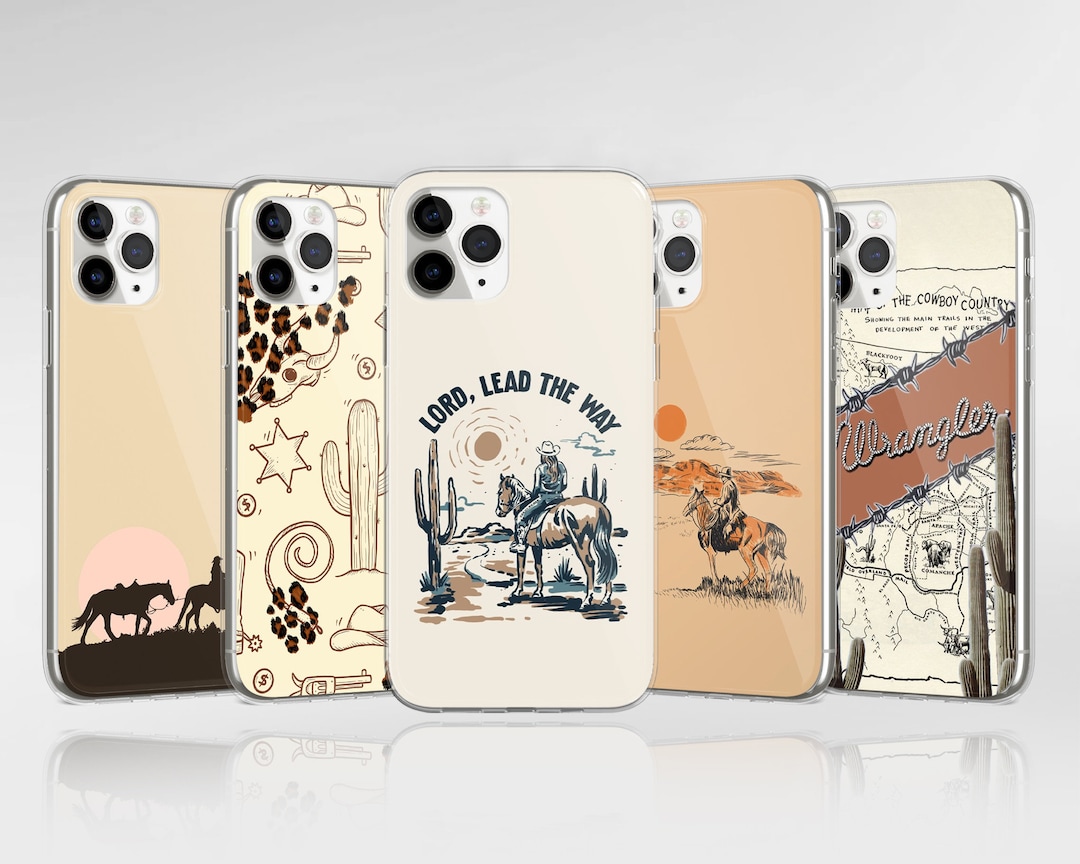 Cowboy Phone Case Western Cover Fit for iPhone 17 Pro Max, 16e, 15, 14 ...