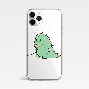 Cute Cartoon Dinosaur Matching Phone Case Couple Cover Fit for iPhone ...