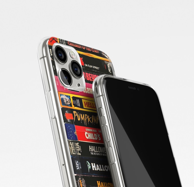 VHS Tape Phone Case Scary Horror Movie Cover Fit for iPhone 17 Pro Max ...