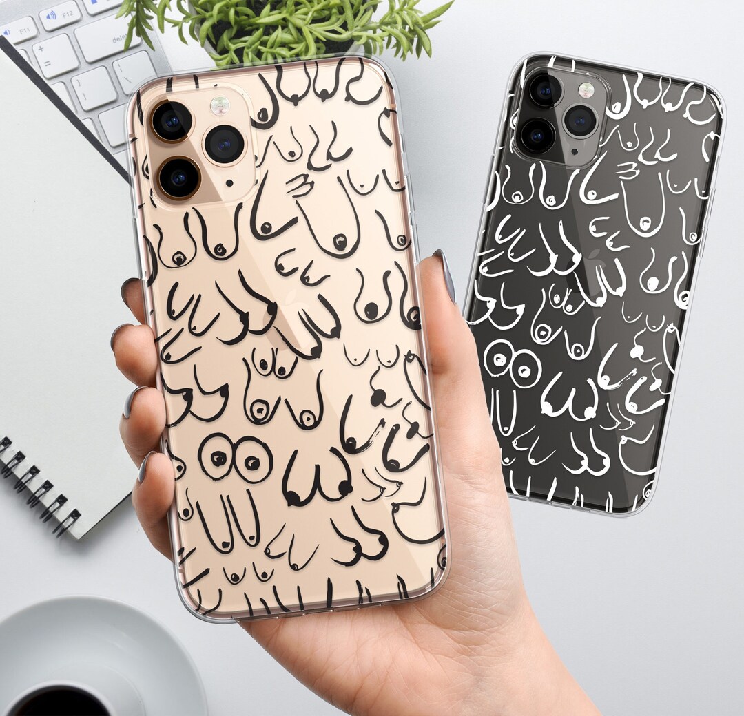Boobs Phone Case, Feminist Clear Cover Fit for iPhone 17 Pro Max, 16e ...