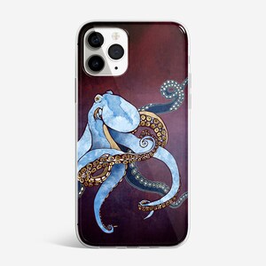 Octopus Phone Case Sea Animals Cover Fit for iPhone 15 Pro Max, 14, 13 ...