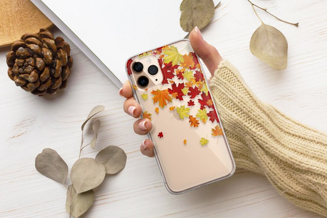Clear Autumn Phone Case Leaves Fall Cover Fit for iPhone 17 Pro Max ...