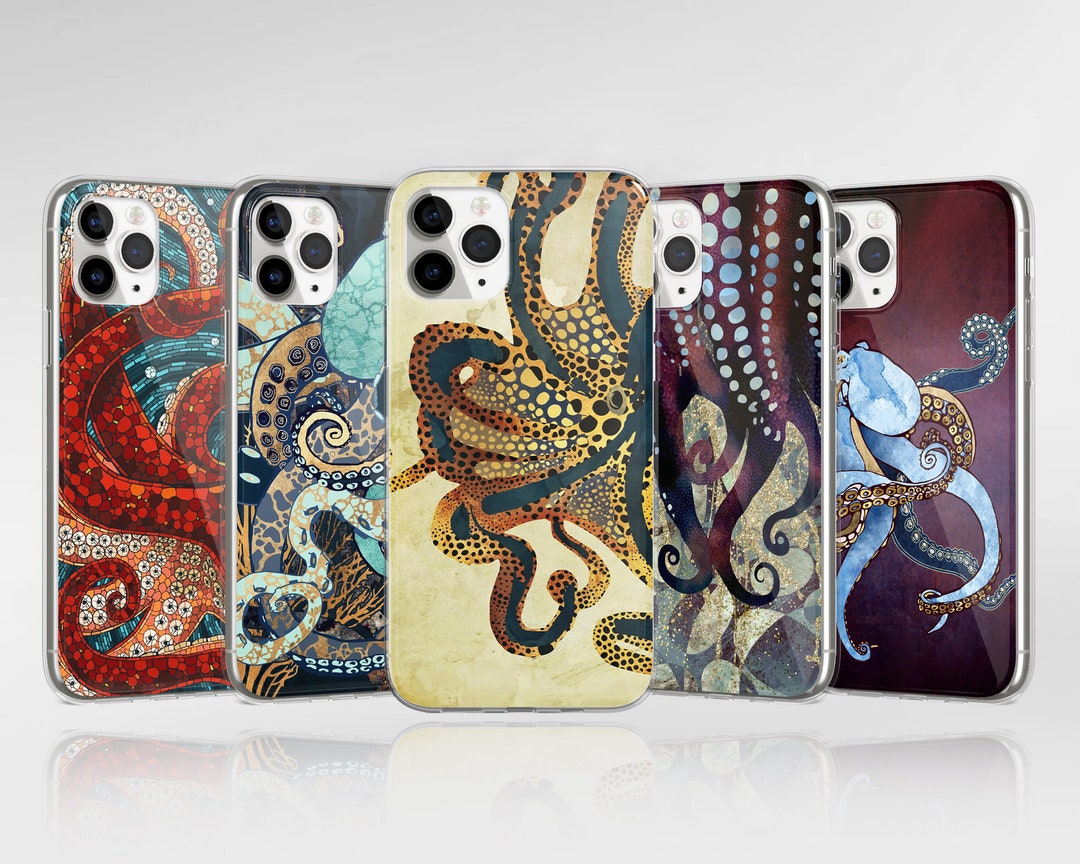 Sea Octopus Phone Case Animals Cover Fit for iPhone 17 Pro Max, 16e, 15 ...