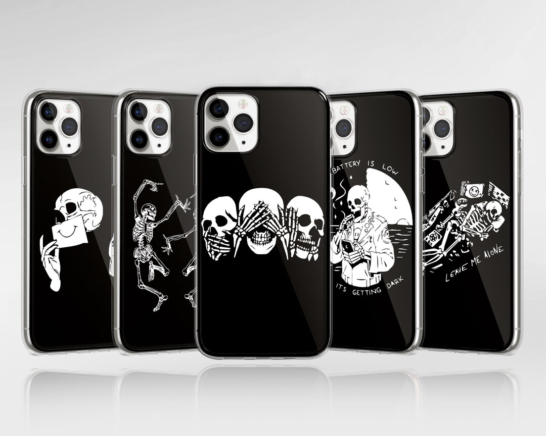 Skeleton Phone Case Skull Cover Fit for iPhone 17 Pro Max, 16e, 15, 14 ...