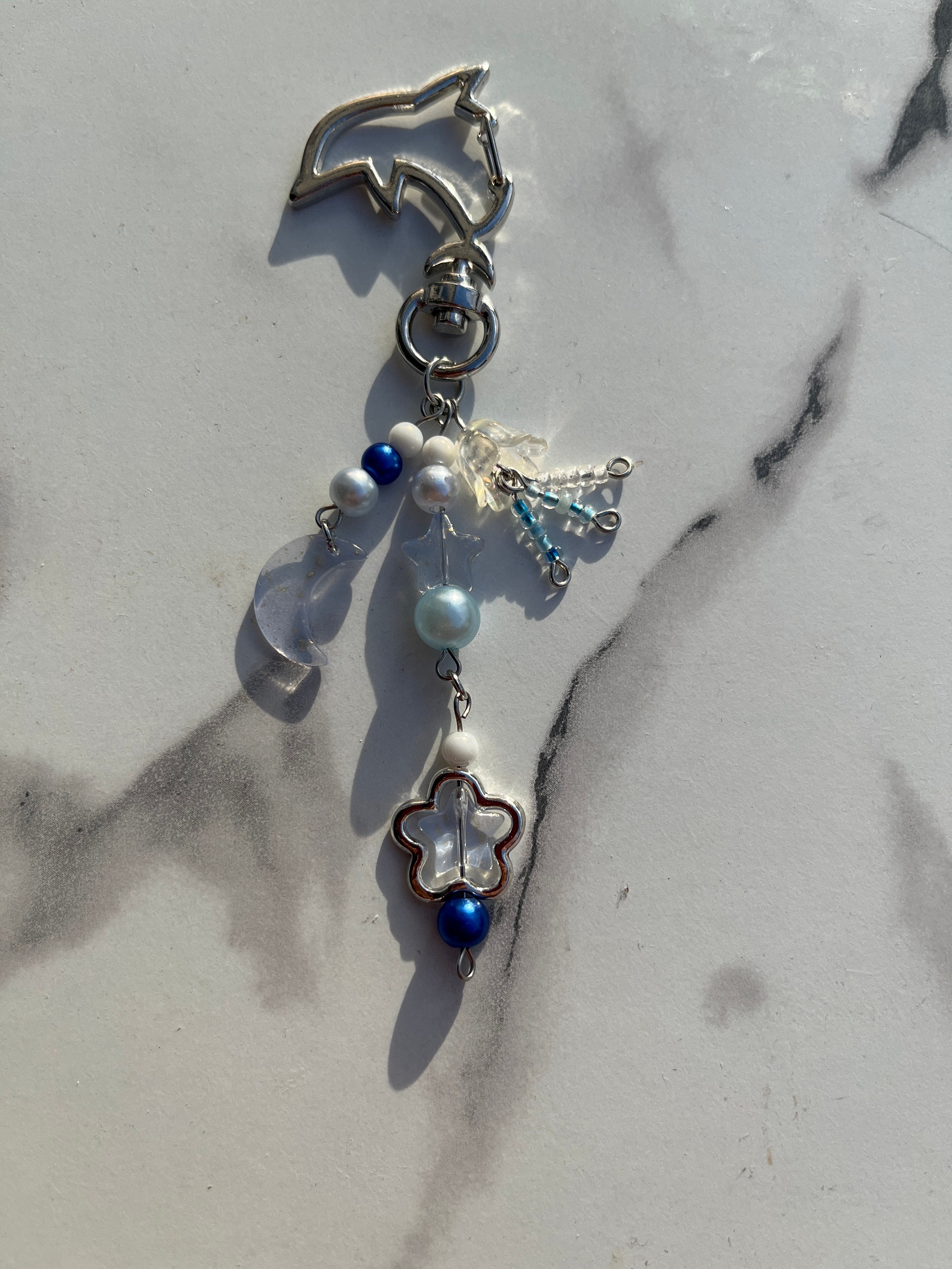 Cute Aesthetic Blue Themed Keychain - Etsy