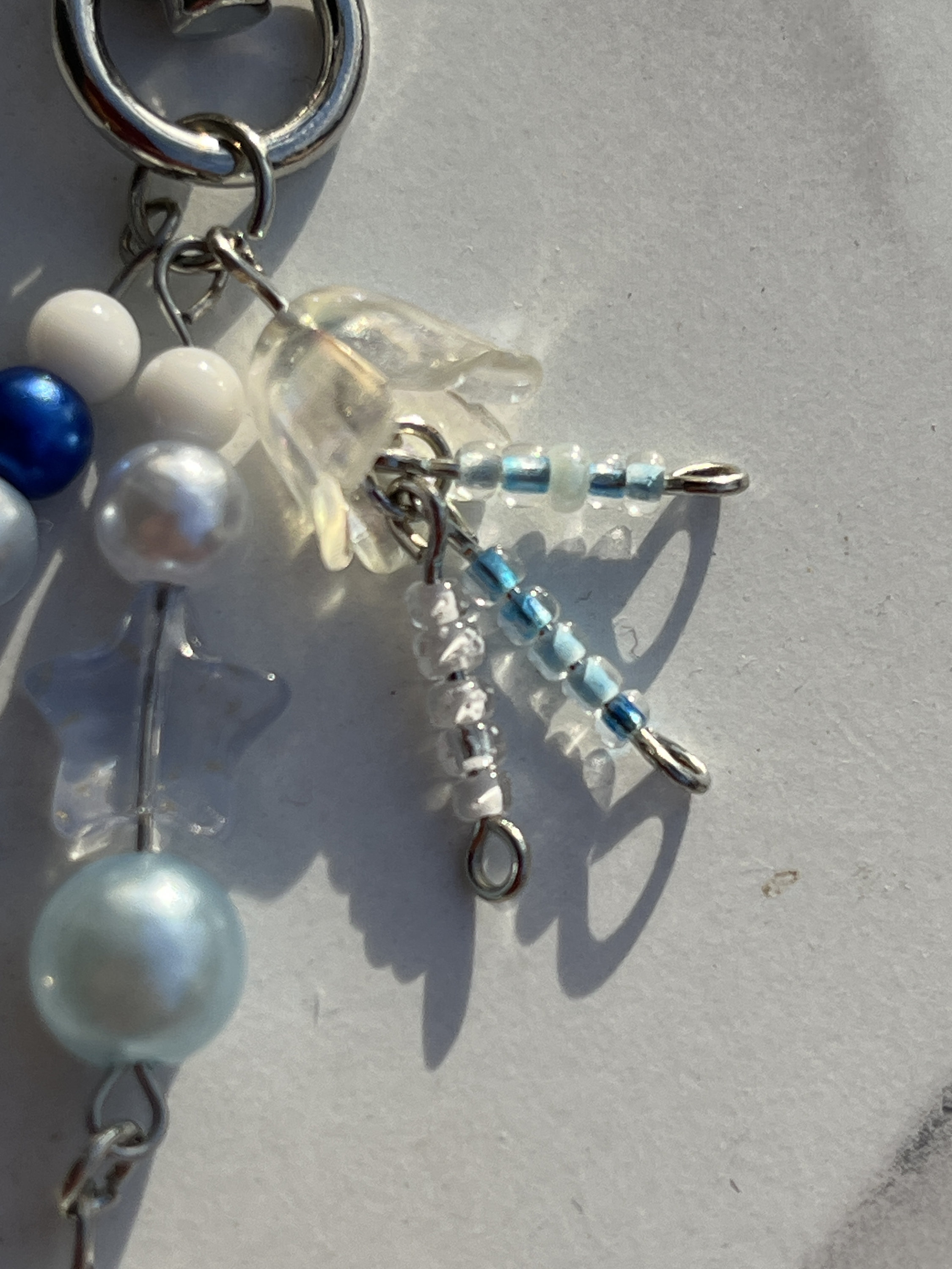 Cute Aesthetic Blue Themed Keychain - Etsy