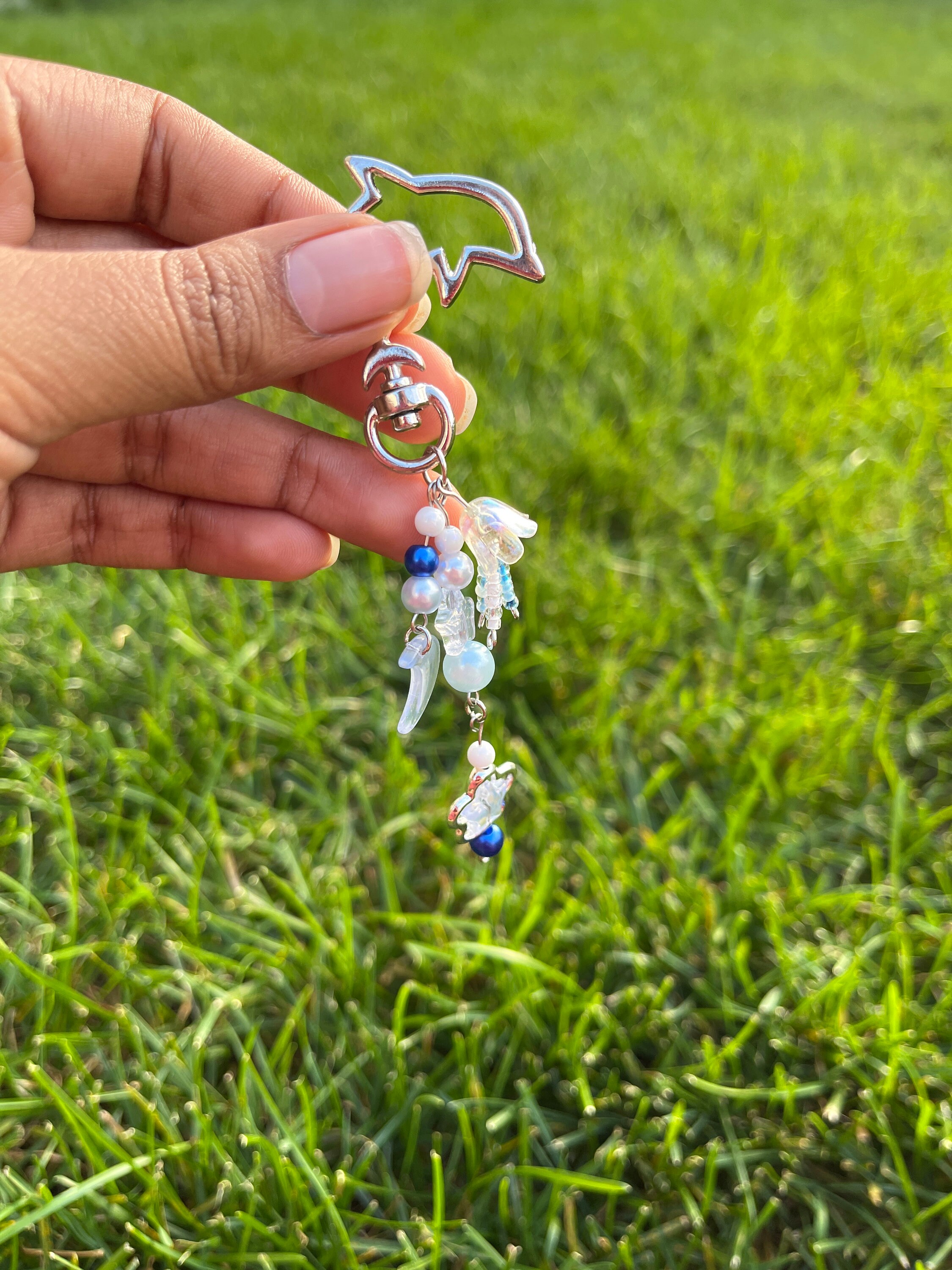 Cute Aesthetic Blue Themed Keychain - Etsy