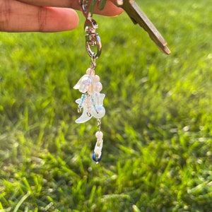 Cute Aesthetic Blue Themed Keychain - Etsy