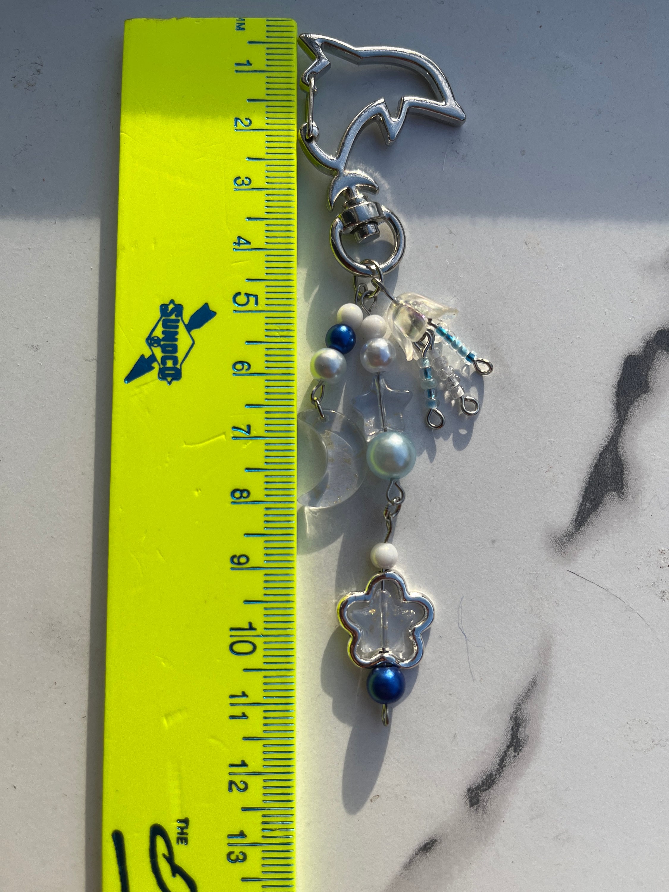Cute Aesthetic Blue Themed Keychain - Etsy