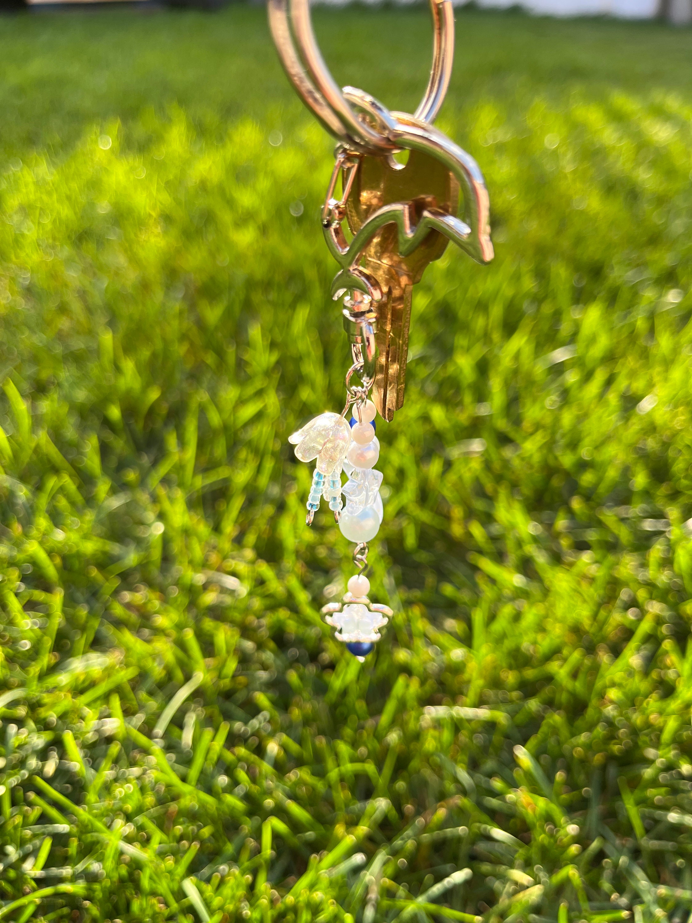 Cute Aesthetic Blue Themed Keychain - Etsy