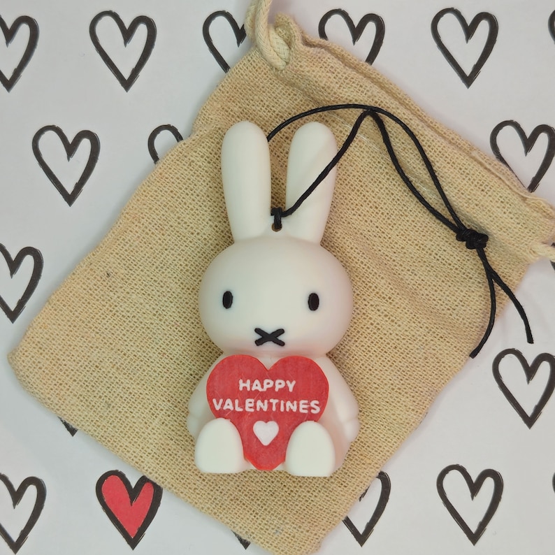 Personalised Miffy Heart Valentines Keyring Ornament Kawaii Gift - Etsy