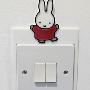 Cute Bunny Rabbit Custom Lightswitch Cover | Multiple Colours! | DIY ...