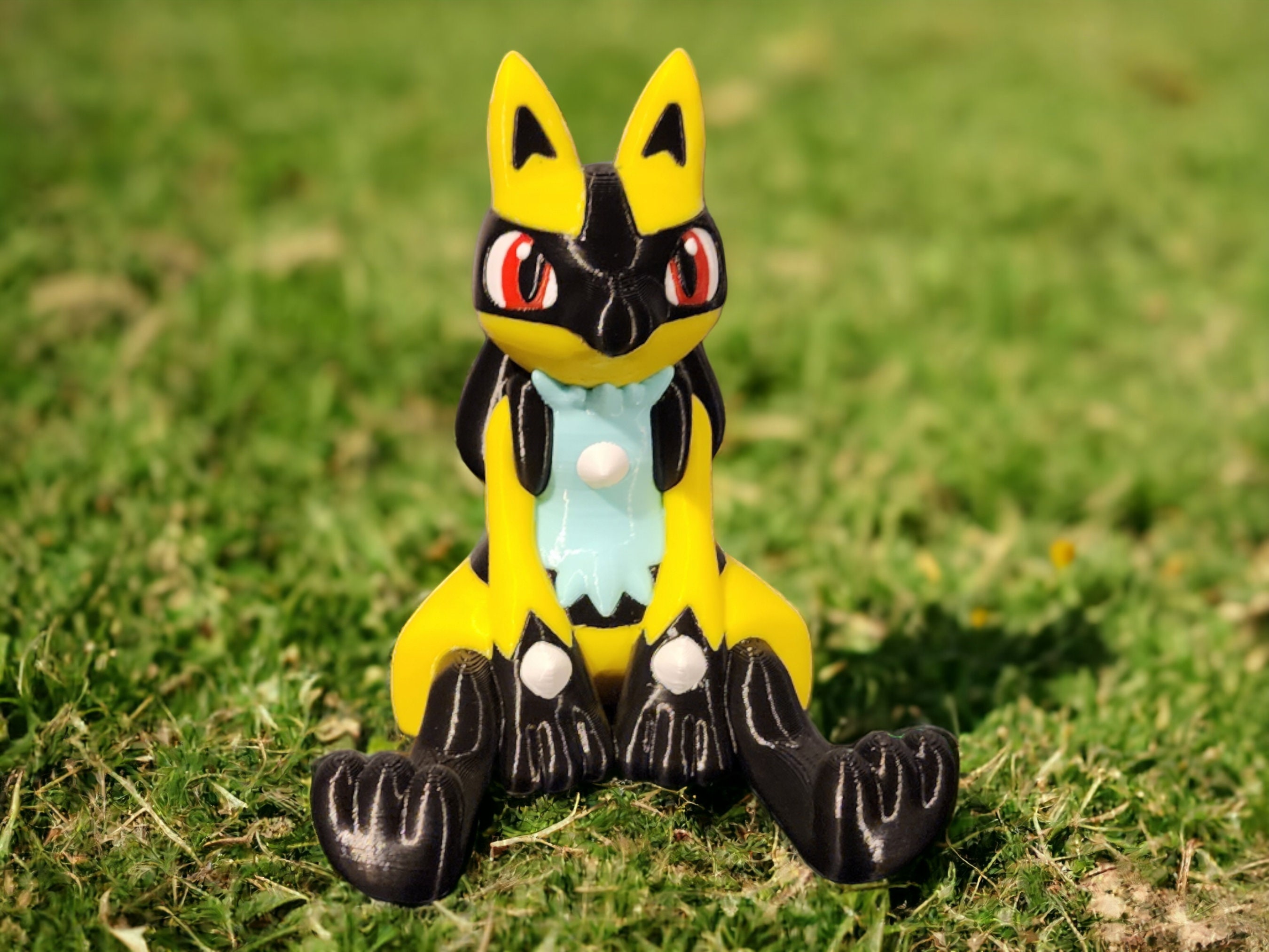 Lucario Figure - Etsy