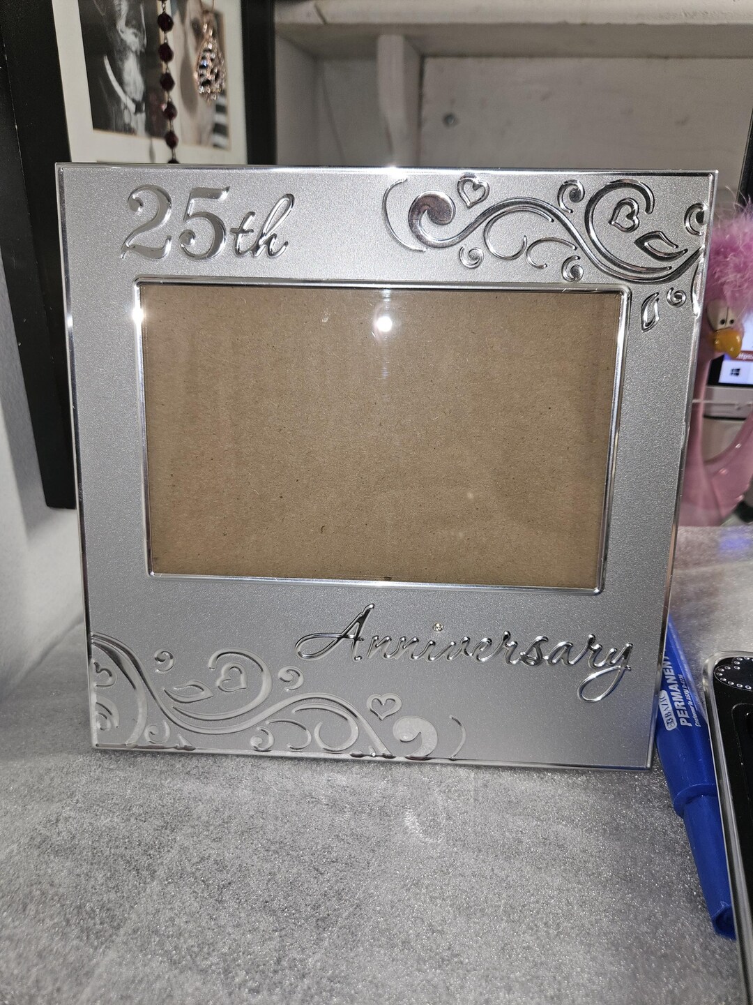 Beautiful Hallmark 25th-anniversary Silver Plate Picture Frame B4/19 - Etsy