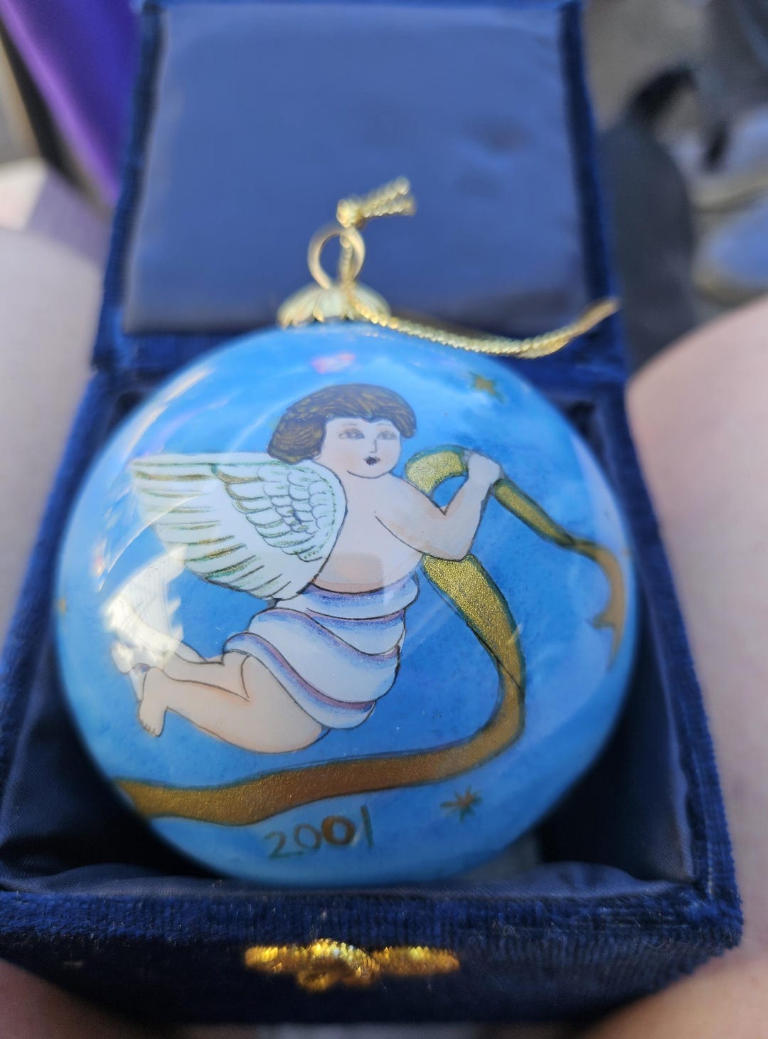 Pier 1 LI BIEN 2001 Hand-painted Inside Glass Christmas Ornament the ...