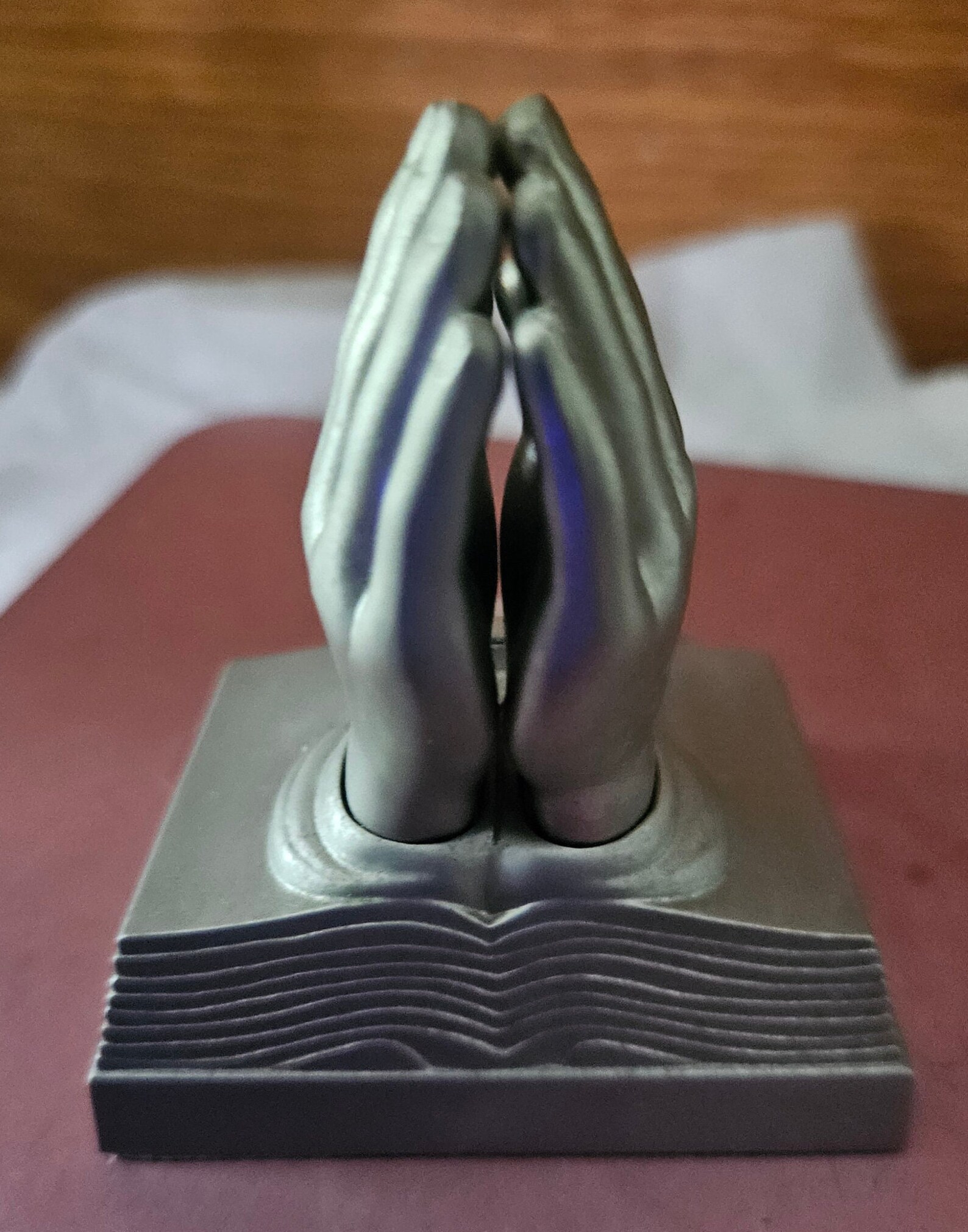 Vintage Elgin Praying Hands Mini Clock. New and Sealed Silver/pewter - Etsy