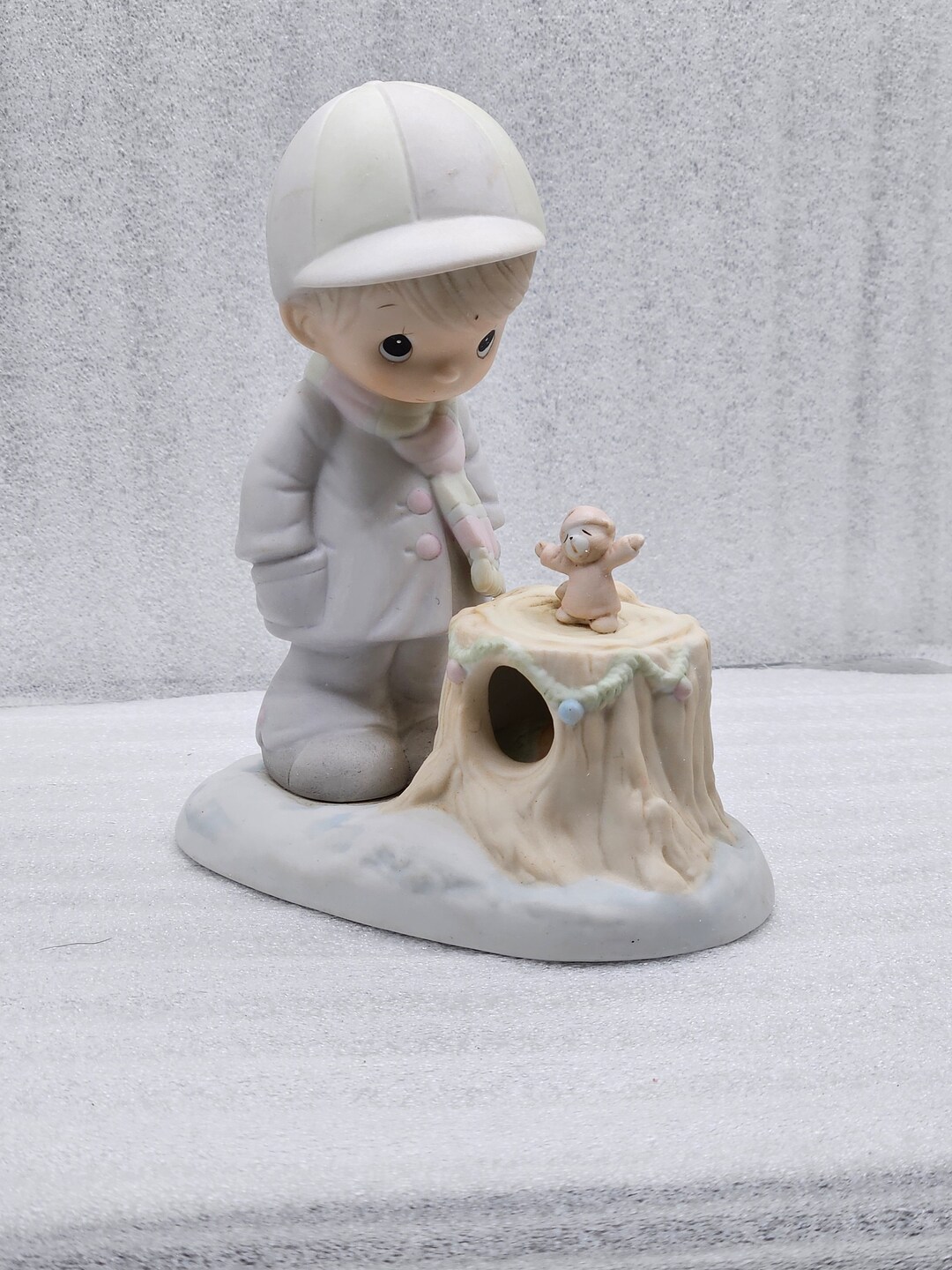 Vintage 1989 Enesco Precious Moments Wishing You A Cozy Season - Etsy