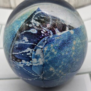 Vintage Eickholt Glass Paperweight Egg Shaped Signed by Artist C10/10 ...