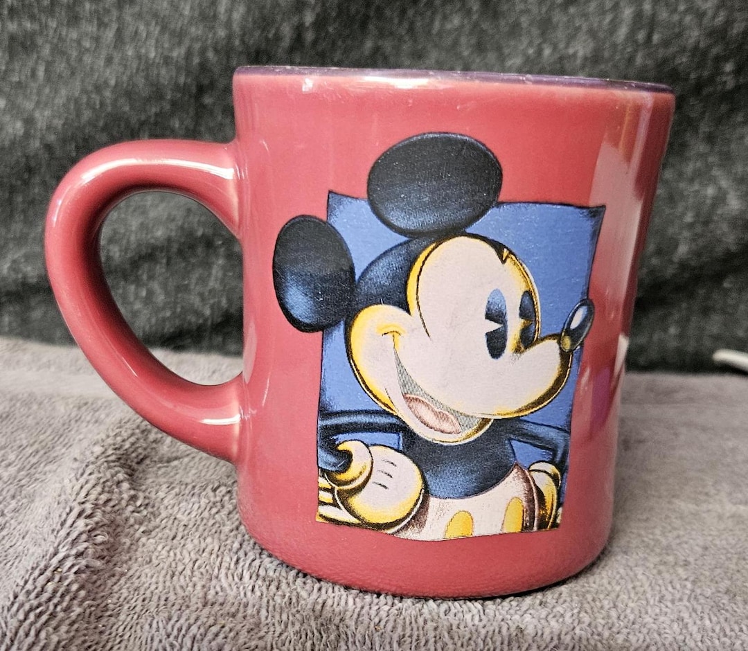 Disney Mickey Mouse Coffee Cup Mug Tea Red Blue Made in Thailand A6/19 ...