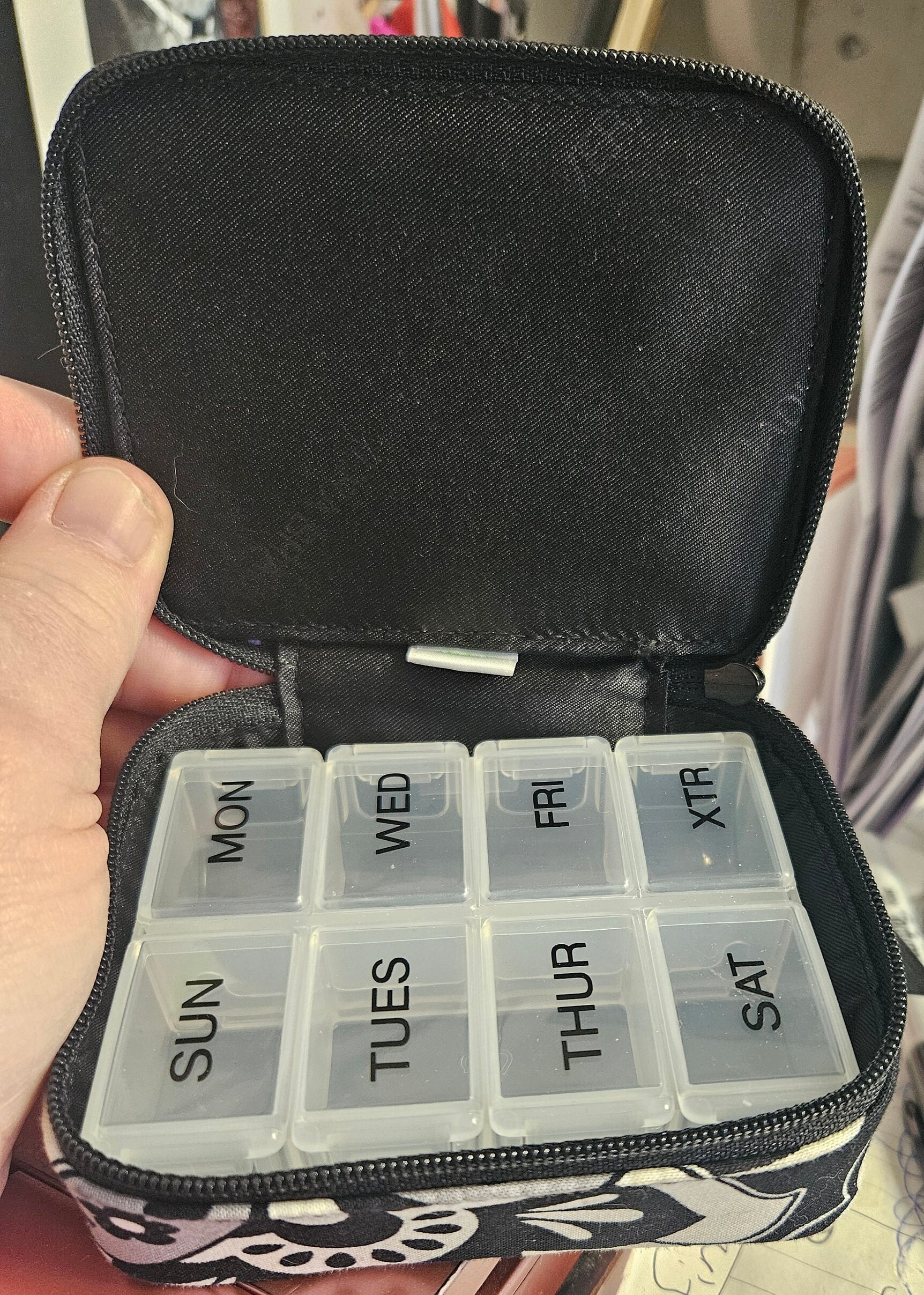 Vintage Vera Bradley Black & White Travel Pill Box C9/5 - Etsy