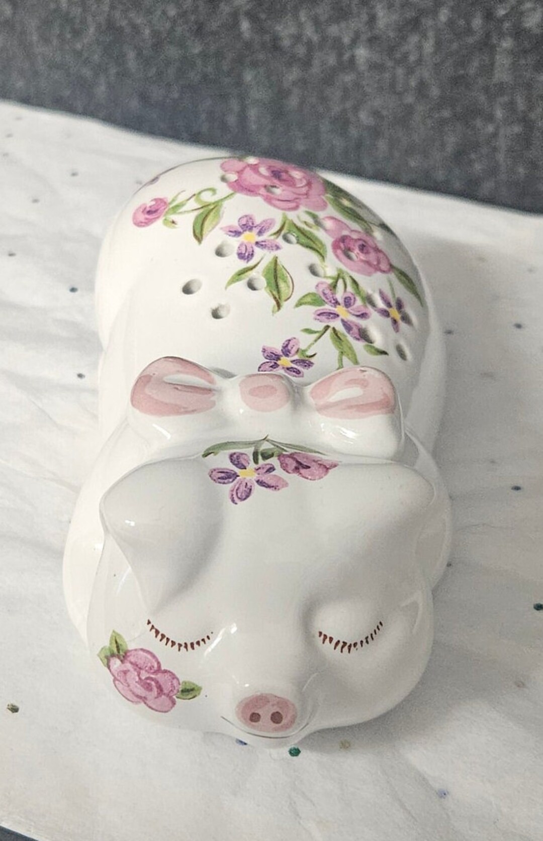 Vintage Porcelain Potpourri Holder Decorated in 1978, Made by Avon D3 ...