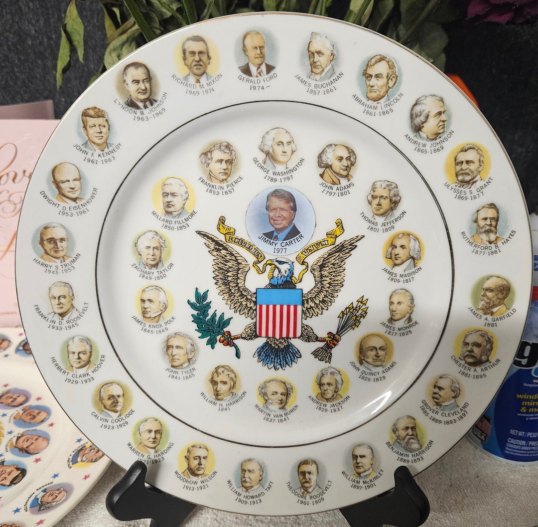 Vintage Presidents Plate: Jimmy Carter, 200 Years - Etsy