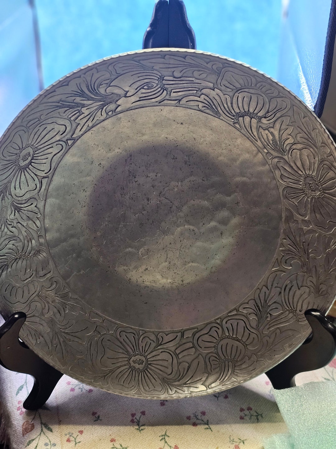 Forged Aluminum Floral Intaglio Design EMPC SERVING BOWL - Etsy
