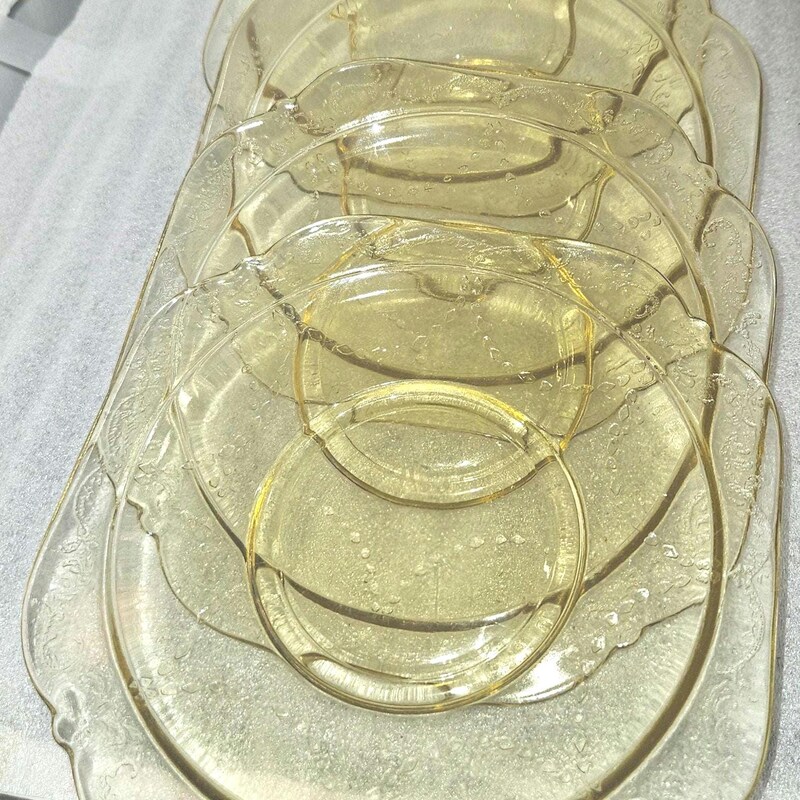 Yellow Glass Plate - Etsy
