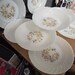 Set of 9 Vintage Termocrisa Milk Glass Dinner Bowls With Floral Harvest ...