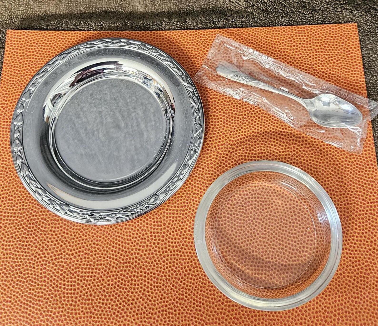 Vintage Oneida Silver Plate Caviar /condiment Dish With Glass Insert ...