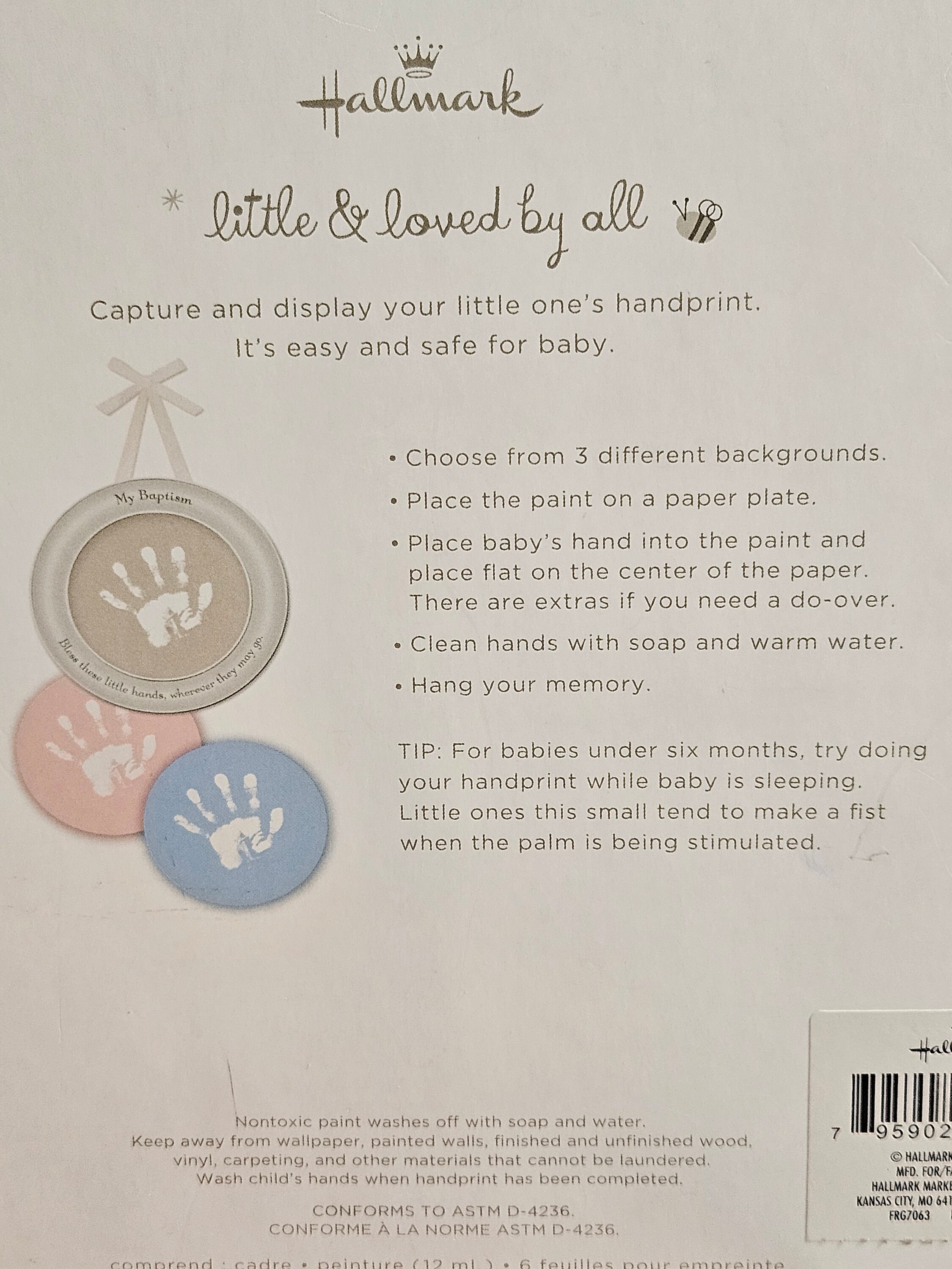 New Hallmark Handprint My Baptism Baby Frame Boy or Girl ,baby Gift C9 ...