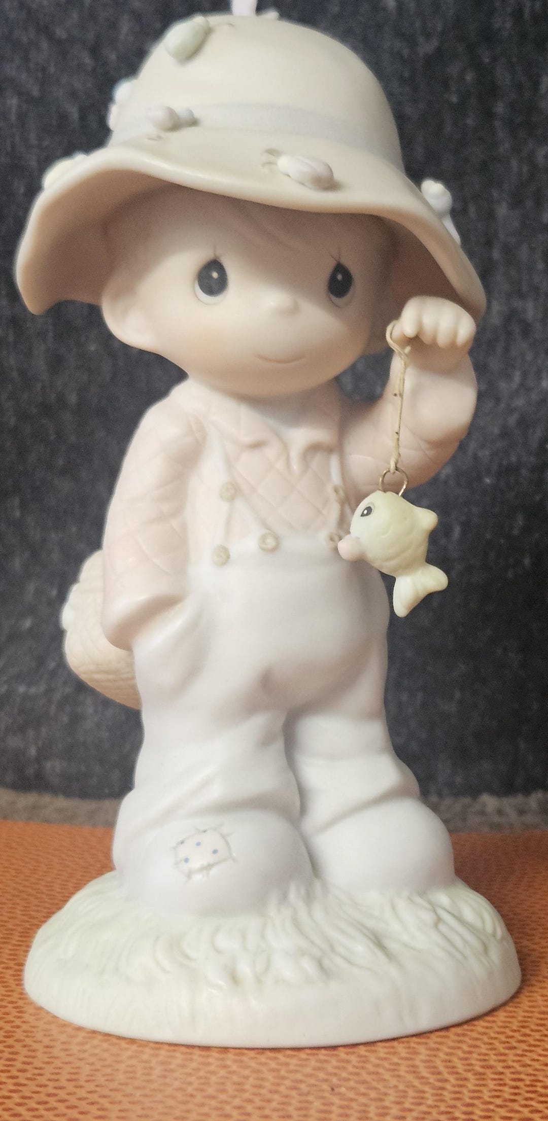 Precious Moments Boy With Hat and Fish - My Love Will Never Let You Go ...