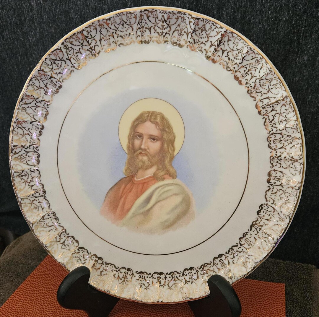 Vintage Decorative Jesus Christ Plate D7/30 - Etsy