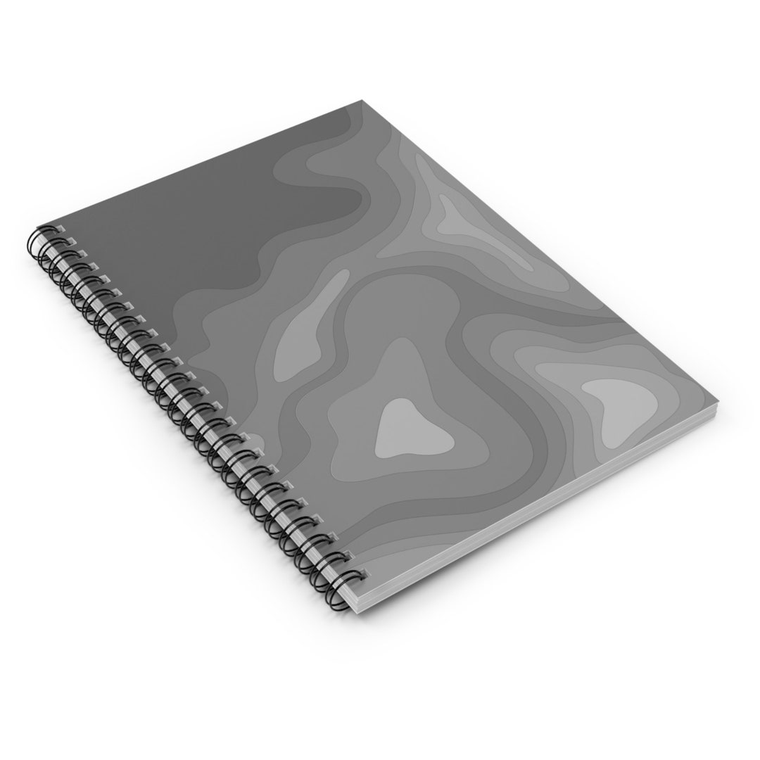 Spiral Notebook map Pattern - Etsy