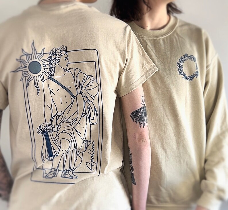 Apollo Laurel T-shirt/sweater Greek Mythology Tarot Card - Etsy