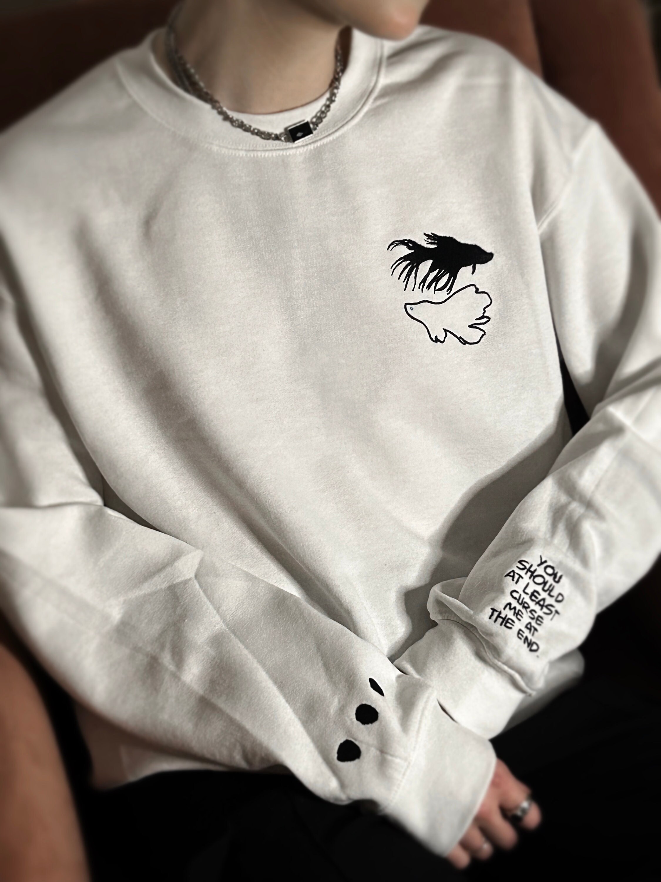 Gojo & Geto Beta Fish Embroidered Sweater JJK Anime Manga Sweater ...