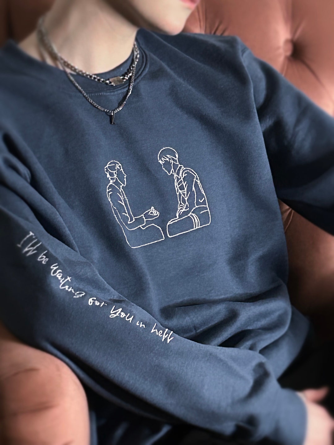 Eren & Armin Embroidered Sweater | AOT Anime Manga Sweater, Anime ...