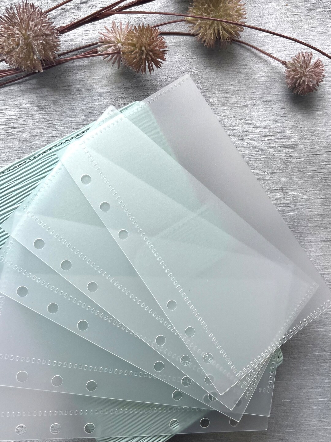Blank Cash Envelopes PVC Set of 6 A6 Blank Frosted Envelopes DIY ...