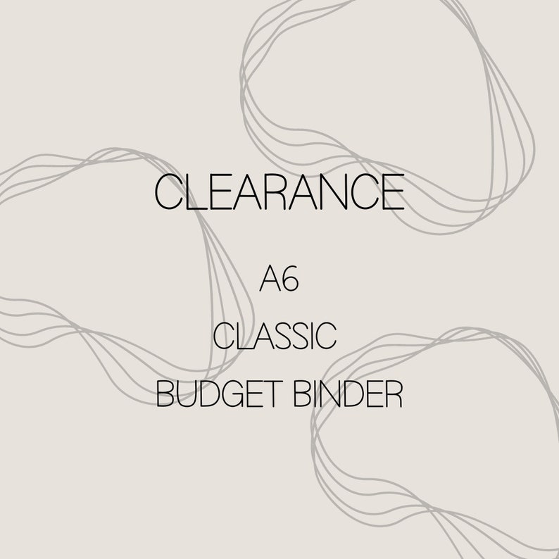 SECONDS A6 Classic Budget Binder Second Chance Stock Clearance Items ...