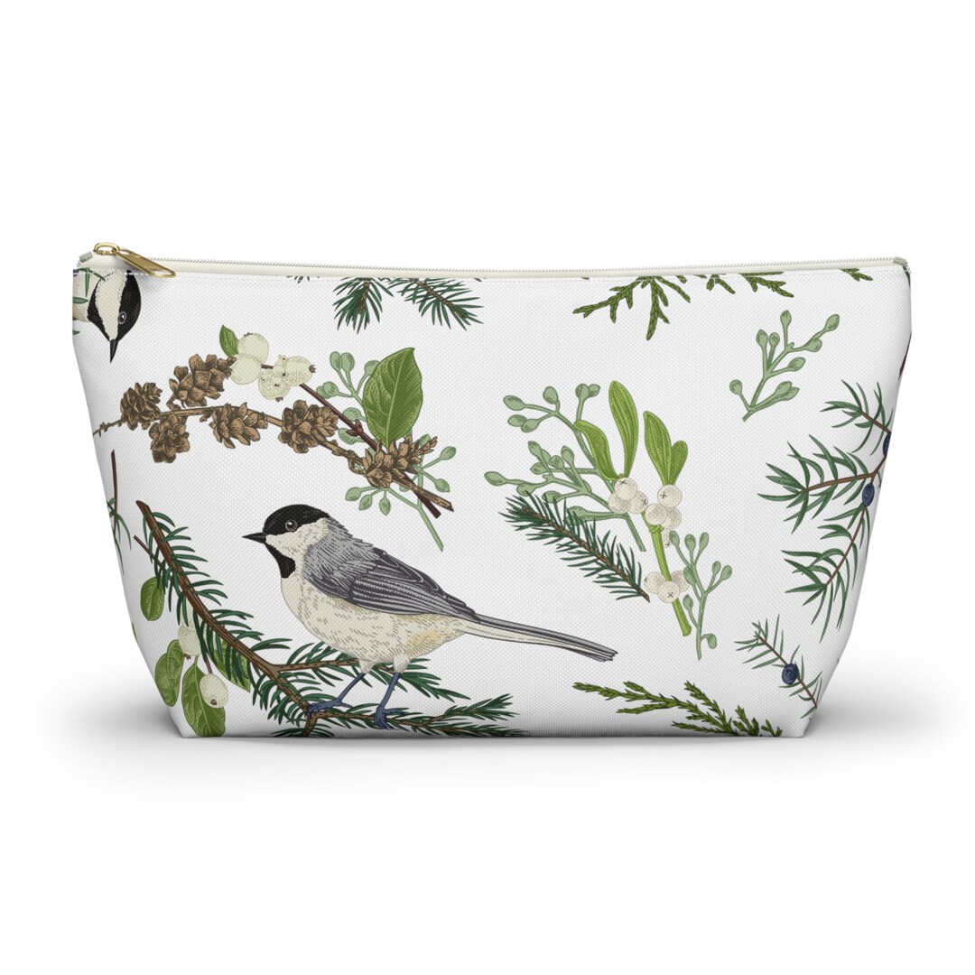 Winging It Bird Cottagecore Nature Travel Makeup Kit Accessory Pouch W ...