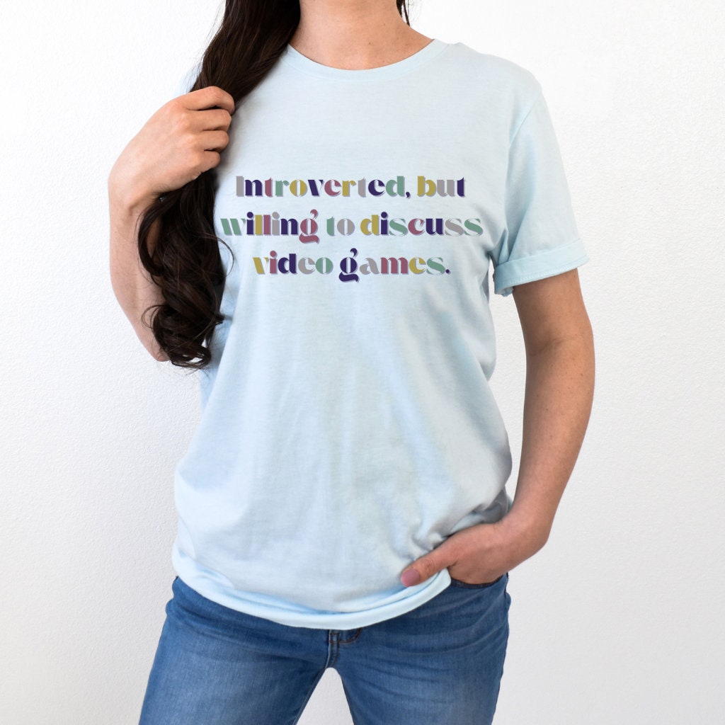Introvert Gaming Cozy Gamer Video Gaming Gamer Girl Short Sleeve Tee - Etsy