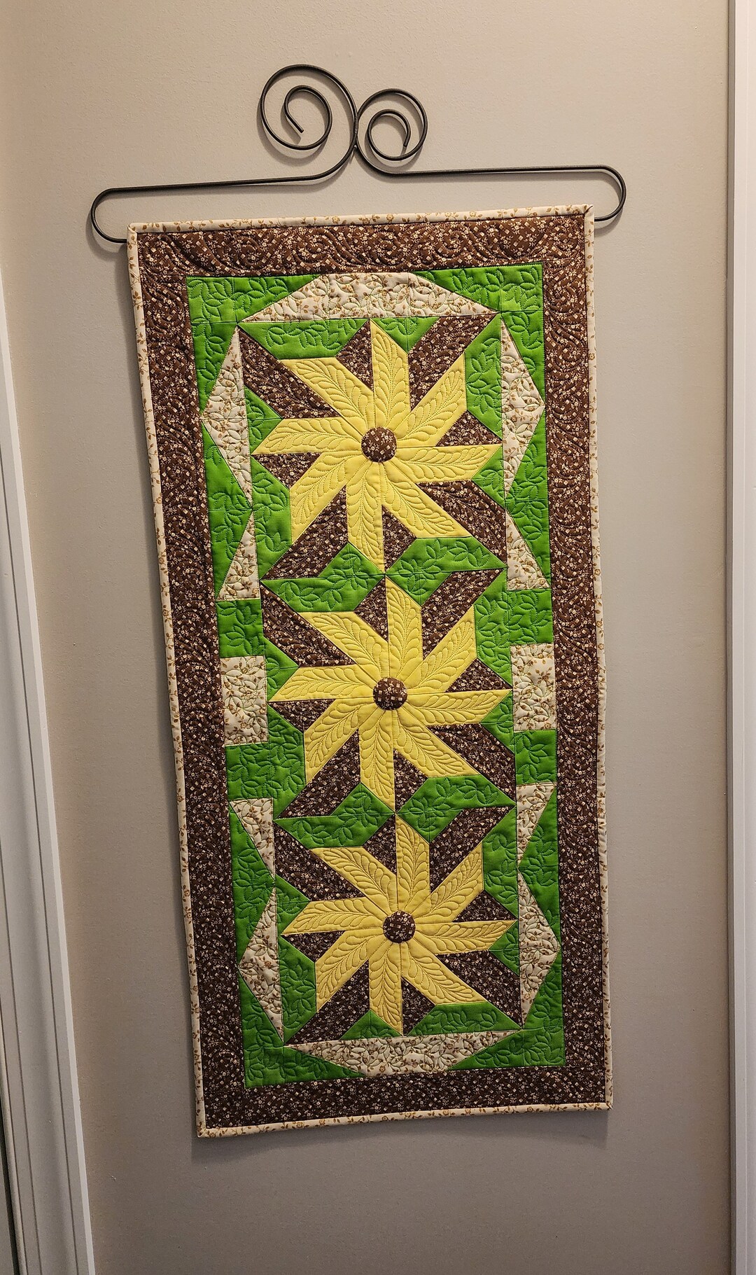 Hanging Wall Quilt Wall Hanging Summer Home Decor Quilted Table Runner ...