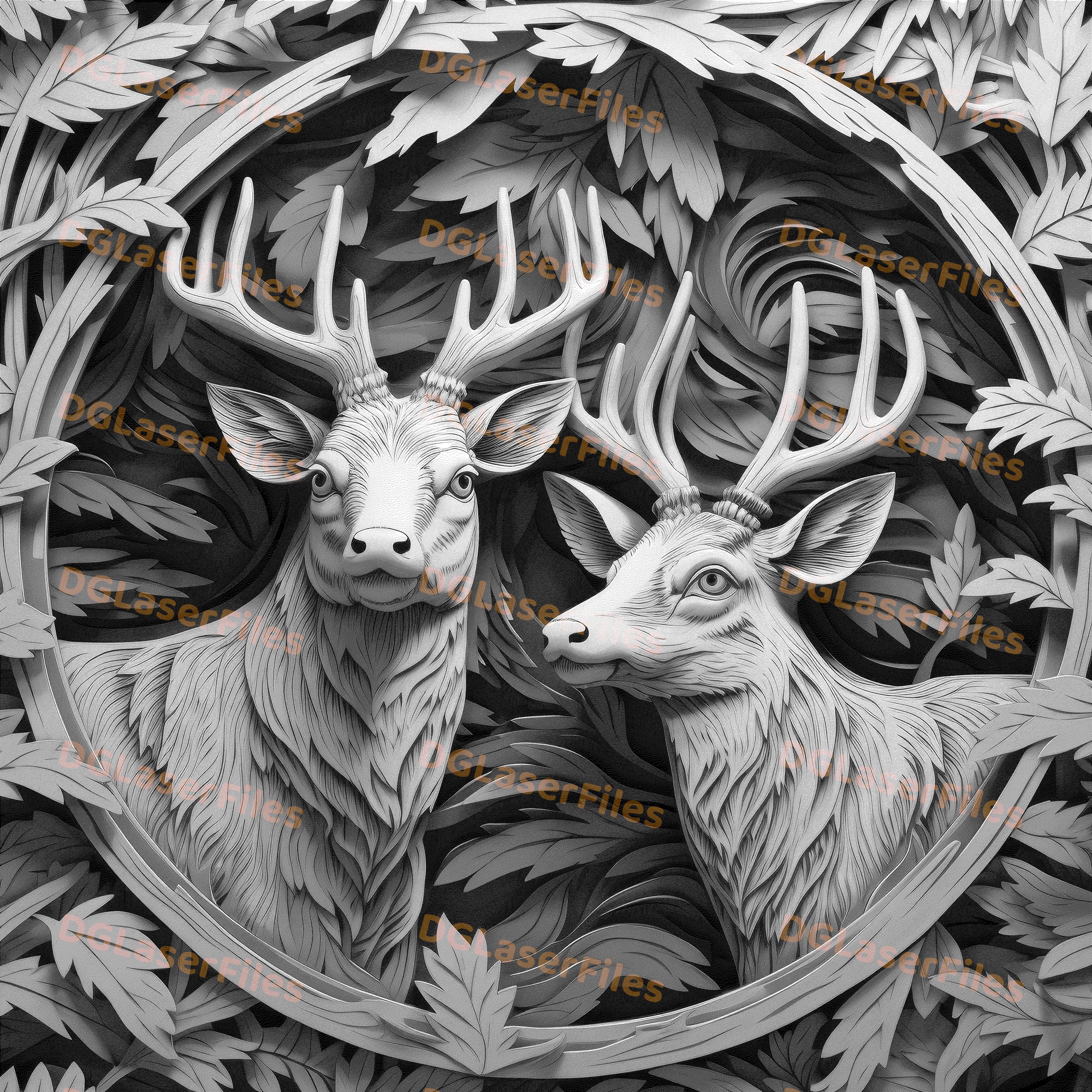 Laser Engrave File | 3D Illusion | PNG for Engraving | Glowforge ...