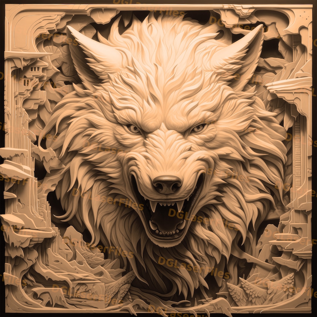 Laser Engrave File | 3D Illusion | PNG for Engraving | Glowforge ...