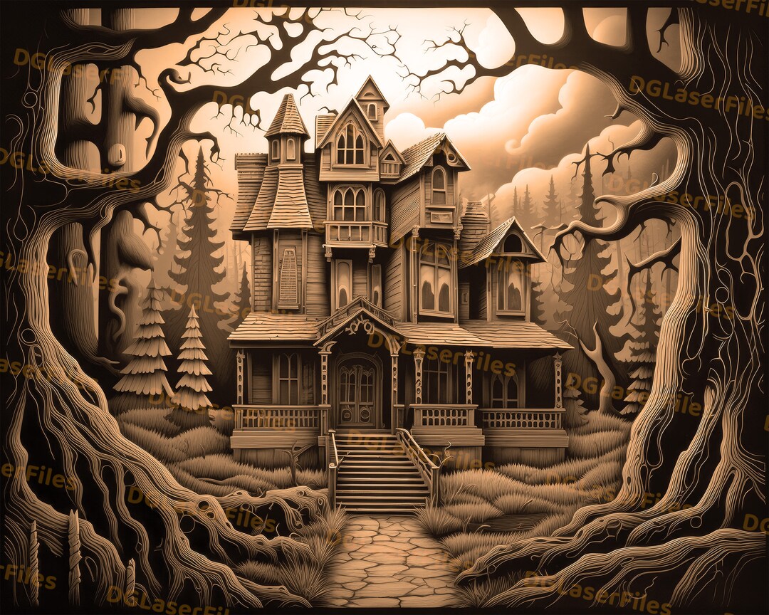 Laser Engrave File | 3D Illusion | PNG for Engraving | Glowforge ...