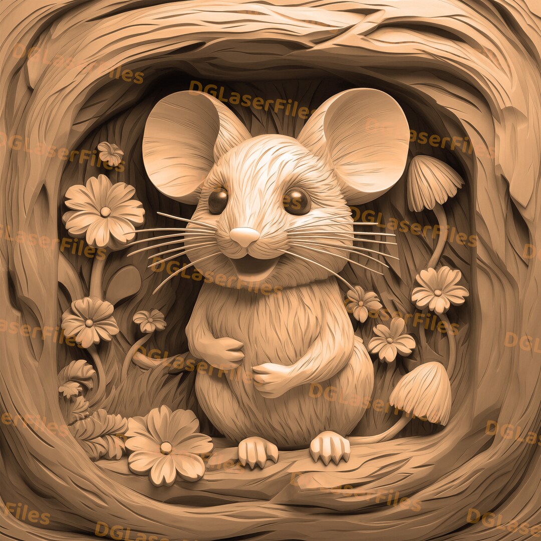 Laser Engraving File | 3D Illusion | PNG for Engraving | Glowforge | Laser Ready | PNG Burn ...