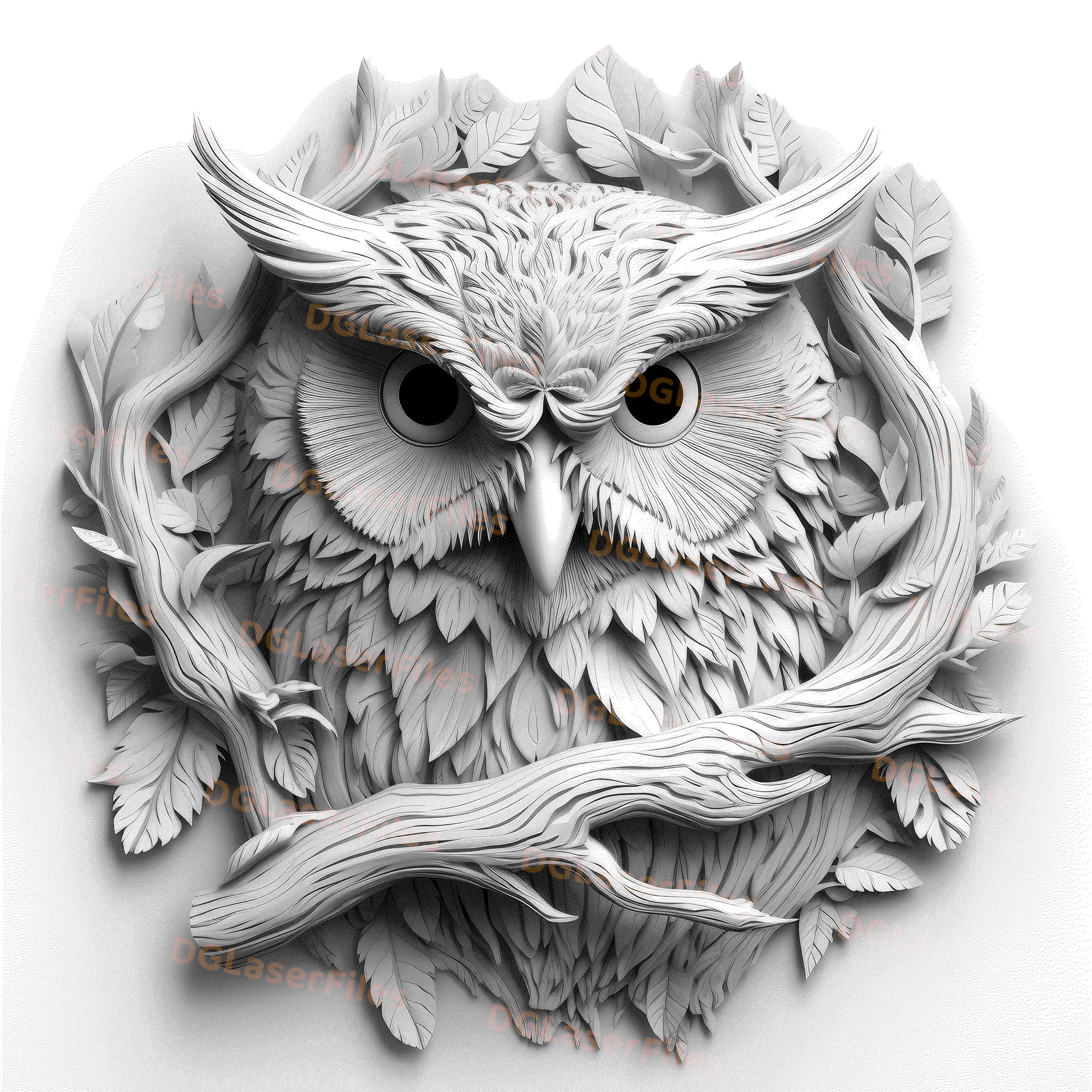 Laser Engrave File | 3D Illusion | PNG for Engraving | Glowforge ...