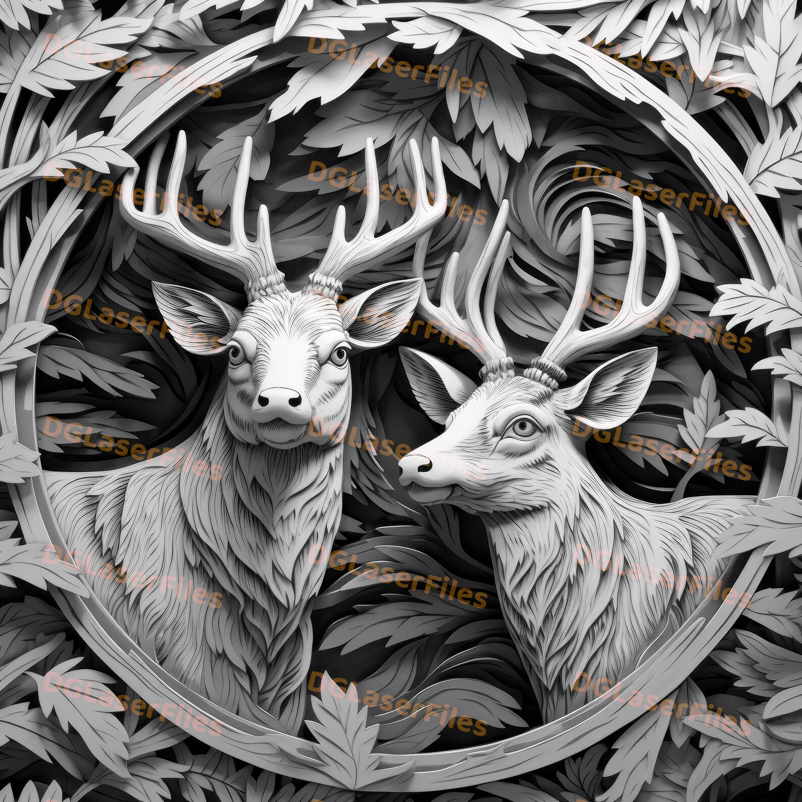 Laser Engrave File | 3D Illusion | PNG for Engraving | Glowforge ...