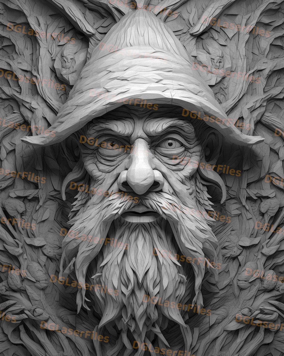 Laser Engrave File | 3D Illusion | PNG for Engraving | Glowforge | PNG ...