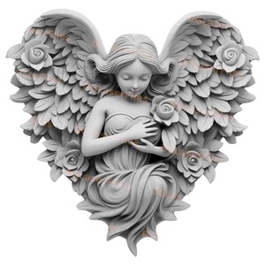 Angel | Love | Heart | Wedding | Valentine’s Day | Laser Burn | Engrave ...